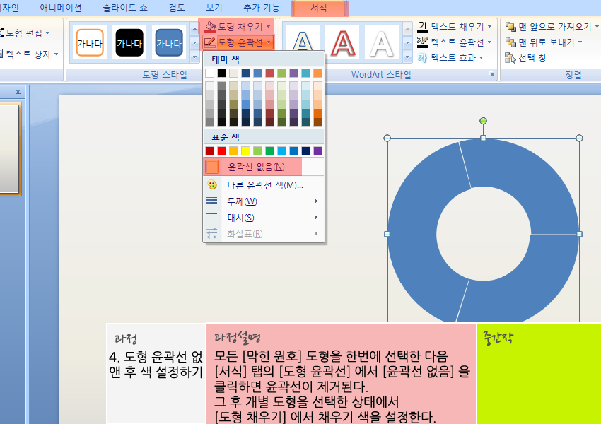 Ppt 잘만드는법 원그래프 띠그래프 네이버 블로그