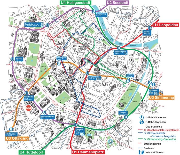 오스트리아 비엔나 여행 : 비엔나 관광지도, 비엔나 대중 교통 정보, 비엔나 카드 : 네이버 블로그
